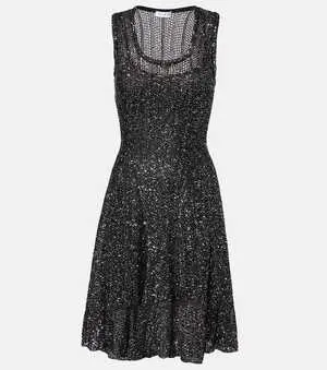 Alaïa Sequined Minidress - Black