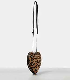 Alaïa Le Cœur Calf Hair Shoulder Bag - Brown