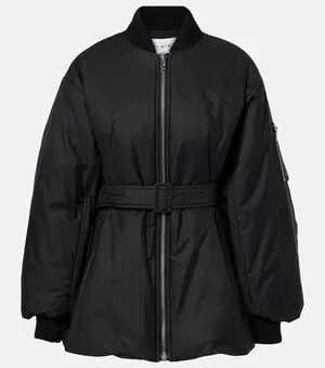 Alaïa Belted Cotton-blend Jacket