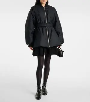 Alaïa Belted Cotton-blend Jacket