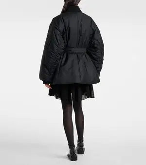 Alaïa Belted Cotton-blend Jacket