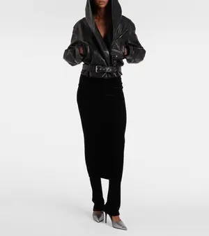 Alaïa Fluid Jersey Skirt Pants - Black