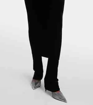 Alaïa Fluid Jersey Skirt Pants - Black