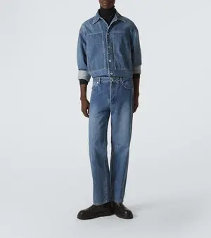 JIL SANDER Faded Straight Jeans