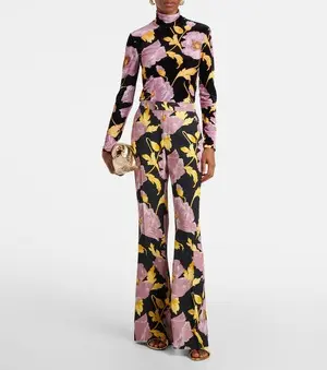 La DoubleJ Saturday Night Printed Bootcut Trousers