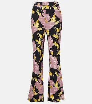 La DoubleJ Saturday Night Printed Bootcut Trousers - Multicoloured