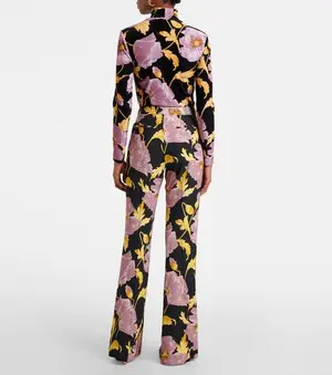La DoubleJ Saturday Night Printed Bootcut Trousers - Multicoloured