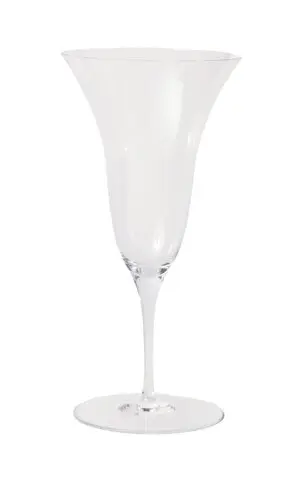 GOHAR WORLD Calla Crystal Wine Glass - Clear