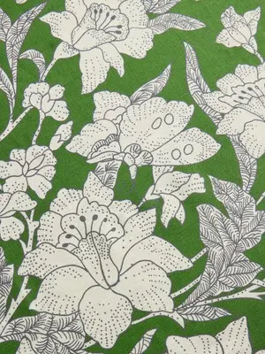 La DoubleJ Large Floral-print Linen Tablecloth