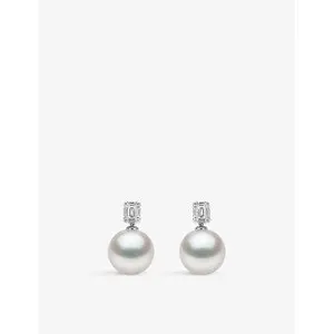 Yoko London Starlight South Sea Pearl Diamond Stud Earrings - White Gold
