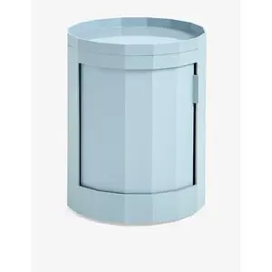 HAY Facet Low Plastic Cabinet 49cm - Misty Blue
