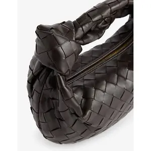 Bottega Veneta Mini Jodie Leather Hobo Bag - Fondant-gold