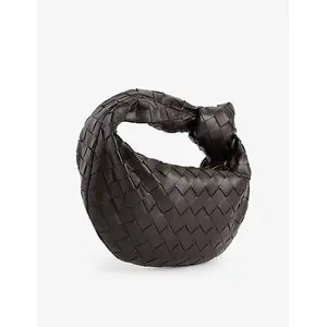 Bottega Veneta Mini Jodie Leather Hobo Bag - Fondant-gold
