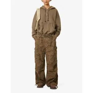 JADED LONDON Parachute Camouflage Wide-leg High-rise Trousers