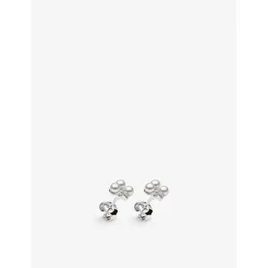 Yoko London 18ct White-gold Diamond And Akoya Pearl Stud Earrings