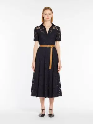 Max Mara Lace Polo Shirt Midi Dress