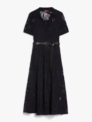Max Mara Lace Polo Shirt Midi Dress