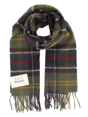 Barbour Wool Cashmere Tartan Scarf - Classic