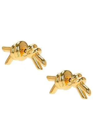 Bottega Veneta Knot Stud Earrings - Gold