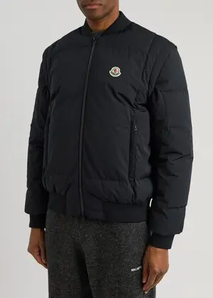 Moncler Taku Logo Padded Bomber Jacket