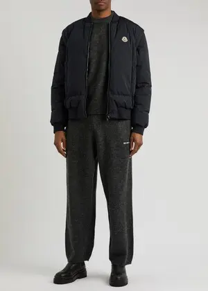 Moncler Taku Logo Padded Bomber Jacket