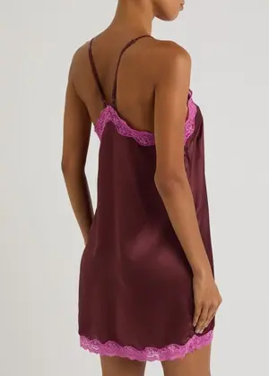 Love Stories Willow Lace-trimmed Silk Chemise