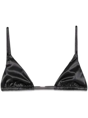 TOTEME Satin Bralette - Black