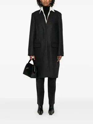 TOTEME Deep Pleat Overcoat - Grey