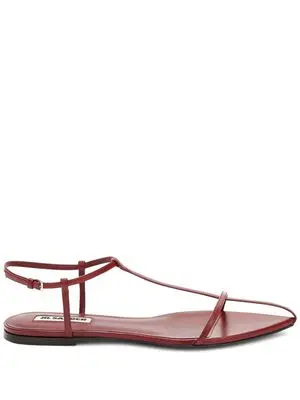 JIL SANDER Flat Strappy Sandals - Red
