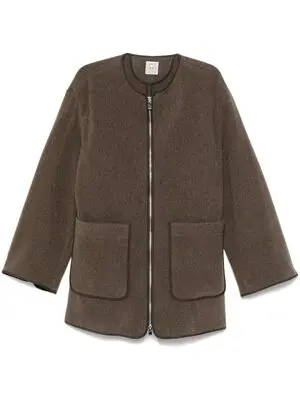 TOTEME Zip-up Jacket - Brown