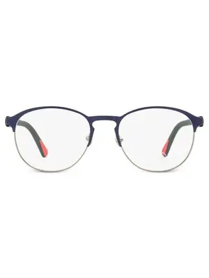 Moncler Oval Frame Glasses - Blue