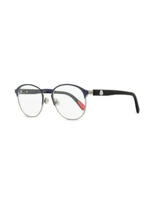 Moncler Oval Frame Glasses - Blue