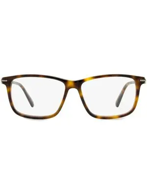 Moncler Rectangle-frame Glasses - Brown