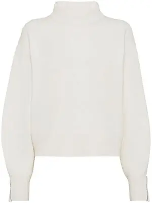 Brunello Cucinelli Cashmere Mock-neck Top