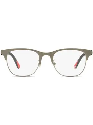 Moncler Rectangle-frame Glasses - Silver