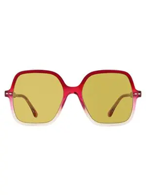 Isabel Marant Logo-engraved Sunglasses - Red