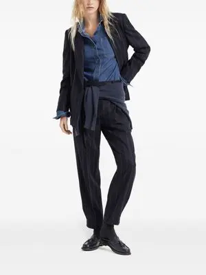 Brunello Cucinelli Striped Tailored Trousers