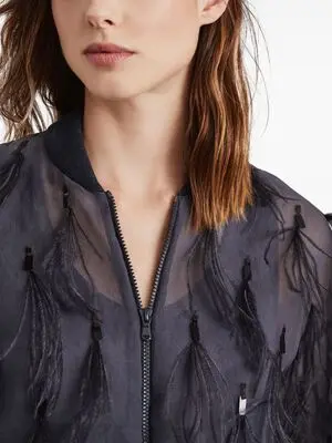 Brunello Cucinelli Feather-embellished Jacket