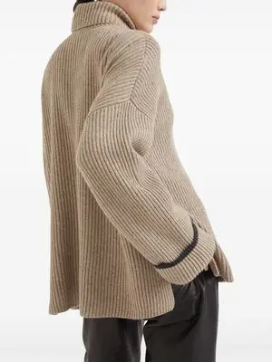 Brunello Cucinelli High-neck Knitted Jumper