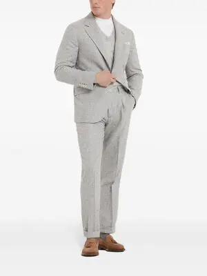Brunello Cucinelli Houndstooth Wool Blazer