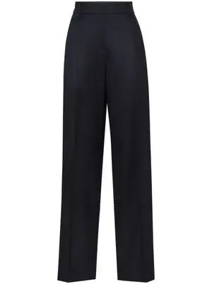 Brunello Cucinelli Monili Detail Wide-leg Trousers - Black