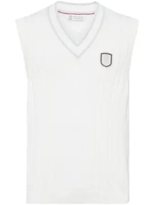 Brunello Cucinelli Cable Knit Vest