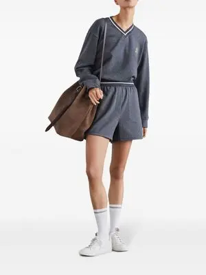 Brunello Cucinelli Stripe-detail Shorts - Grey