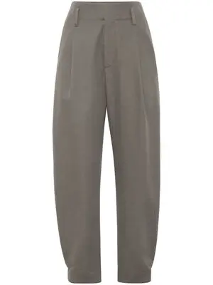 Brunello Cucinelli Tailored Trousers With Monili Detailing - Green