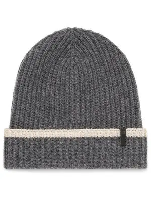 Brunello Cucinelli Cashmere Beanie - Grey
