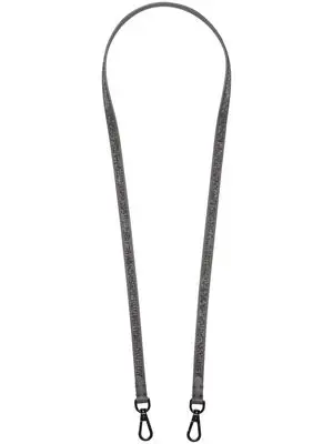 Brunello Cucinelli Stud-embellished Keyholder Silver