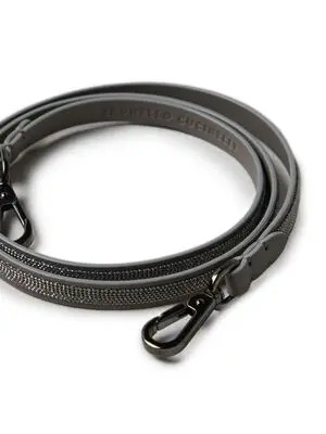 Brunello Cucinelli Stud-embellished Keyholder - Silver