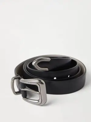 Brunello Cucinelli Leather Belt - Black