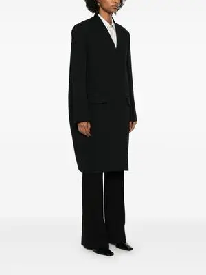TOTEME Deep Pleat Coat - Black
