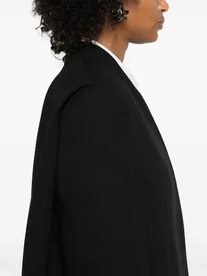 TOTEME Deep Pleat Coat - Black